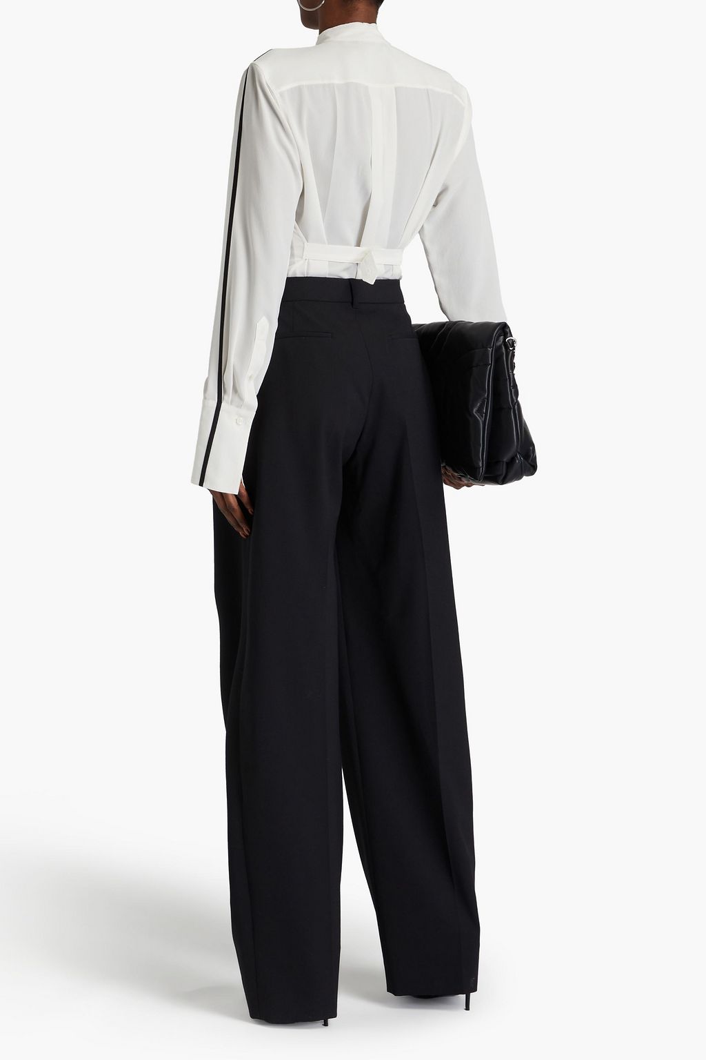 Peter Do Silk Crepe de Chine Shirt: Pintucked Style for Modern Wardrobe ...